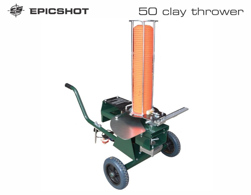 SpydaBot and Electronics: 50 Clay Thrower - Automatic - With Wheels