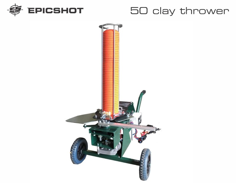 SpydaBot and Electronics: 50 Clay Thrower - Automatic - With Wheels