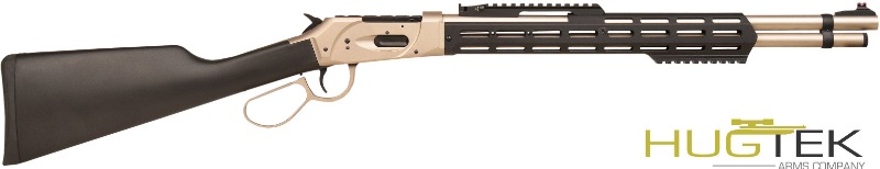 Firearms: HUGTEK .410 Lever Action Shot Gun - Nickel Tactical