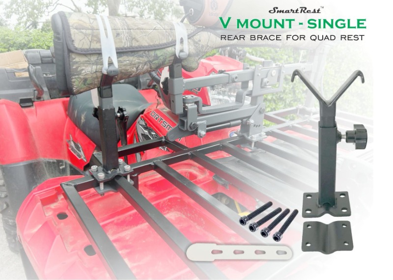 SmartRest V Mount Gun Rack For Quad Bikes, ATVs and UTVs